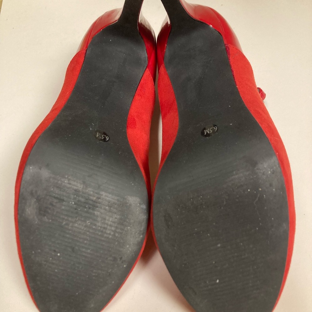 Candy Apple Red Mary Jane Pumps - Gem